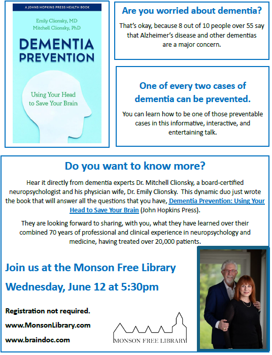 Alzheimer’s & Dementia Awareness and Resources | Monson Free Library