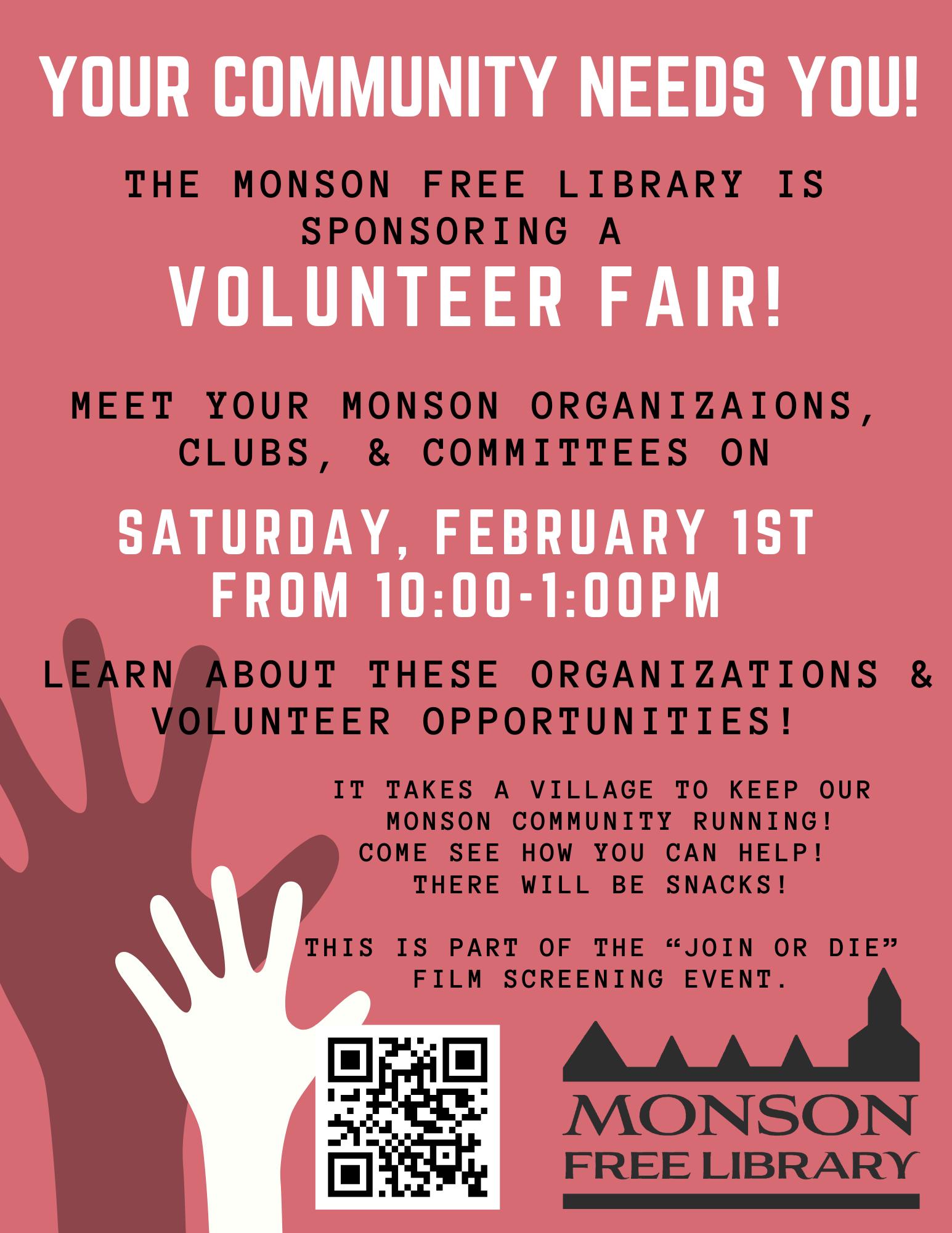 Volunteer Fair | Monson Free Library